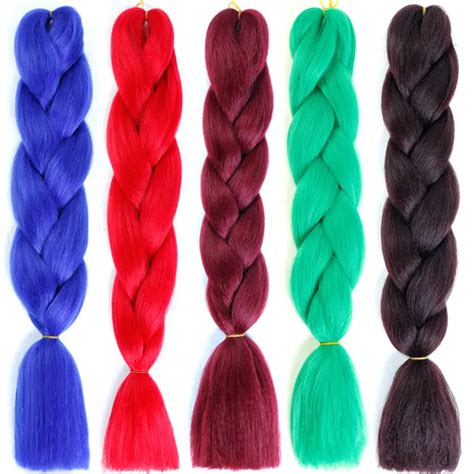 Multicolor Synthetic Crochet Braids Hair Extensions Jumbo Temu United