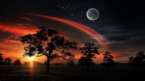 Premium Ai Image Cosmic Intersection Uap Encounter Amidst A Mesmerizing Solar Eclipse