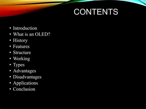 O Led Technology Pptx Consumer Electronics Technology And Computing