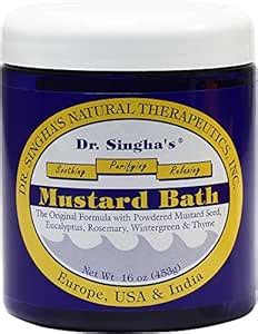 Dr Singhas Mustard Bath Rub 16 Ounce Grocery And Gourmet