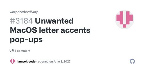 Unwanted Macos Letter Accents Pop Ups · Issue 3184 · Warpdotdevwarp