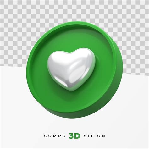 Значок местоположения 3d рендеринга Премиум Psd Файл