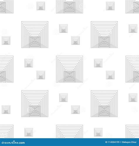 Vector Modern Seamless Geometry Pattern Line Squares Black Abstract