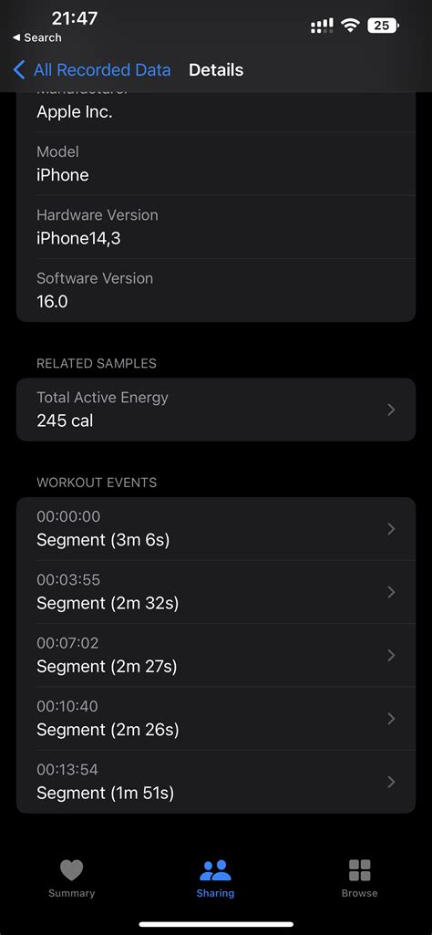 Ios Healthkit Doesnt Display Workout Event Names Stack Overflow
