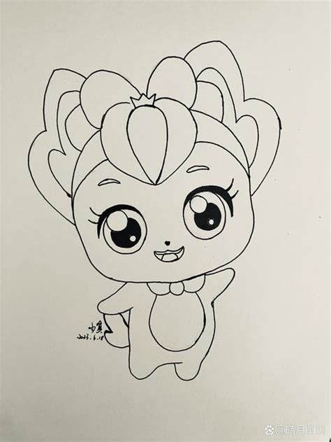 幸福萌可家族简笔画（高清11张） 简笔画图片大全