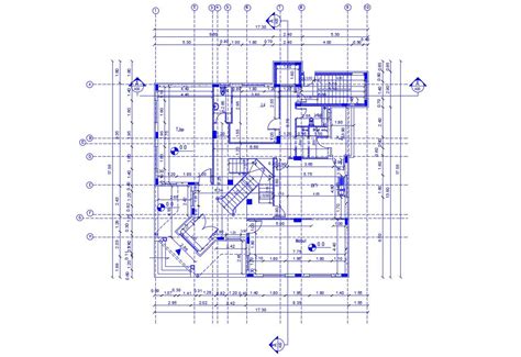 Cad Architecture House Floor Plan With Working Dimension Dwg File Artofit