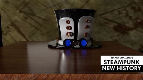Steampunk Hat 3d Artist Lance Gerard Lopez