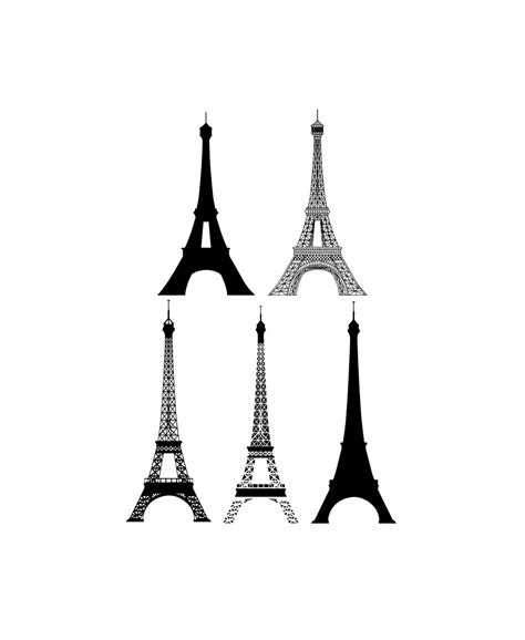 Eiffel Tower Eiffel Tower SVG SVG SVG Files Cricut Silhouette Cameo Scanncut Eiffel Tower