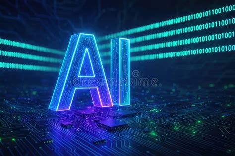 Ai Technology Futuristic Digital Innovation Concept Stock Illustration