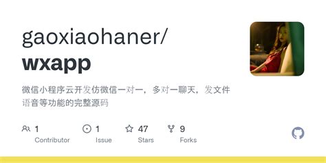 GitHub gaoxiaohaner wxapp 微信小程序云开发仿微信一对一多对一聊天发文件语音等功能的完整源码