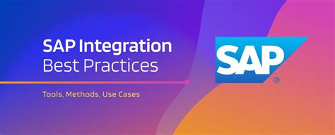 Sap Integration Best Practices Tools Methods And Use Cases Appseconnect