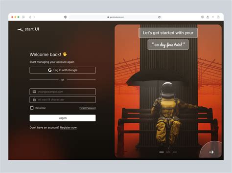 Log In Website Exploration UI Design By Gandi Subara On Dribbble