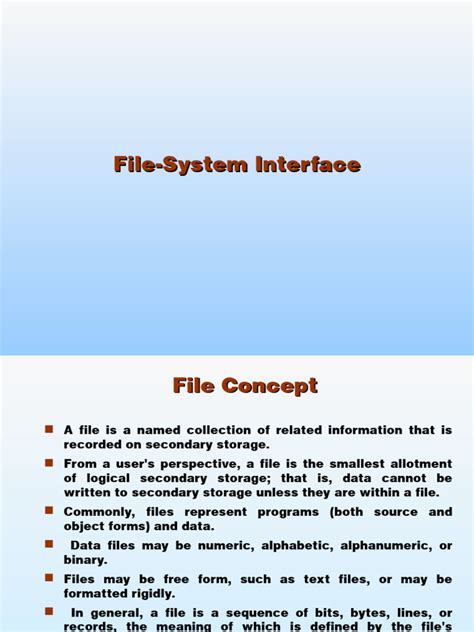 10 File System Pdf Computer File Directory Computing