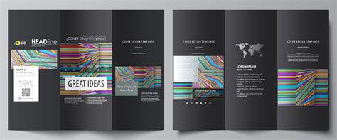 트라이폴드 브로셔 비즈니스 템플릿 양쪽 간편연결 편집 가능 0명에 대한 스톡 벡터 아트 및 기타 이미지 0명 3단 브로슈어 검은색 Istock