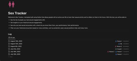 Sex Tracker