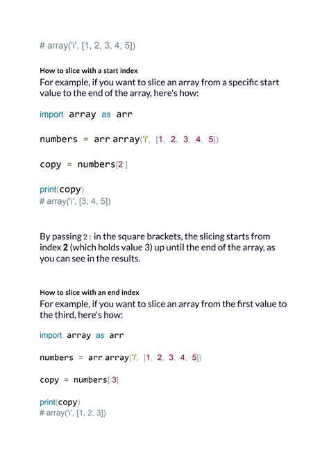 Solution Slice An Array In Python Docx Studypool