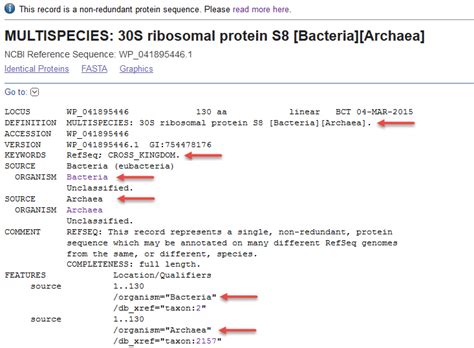 RefSeq Non Redundant Proteins