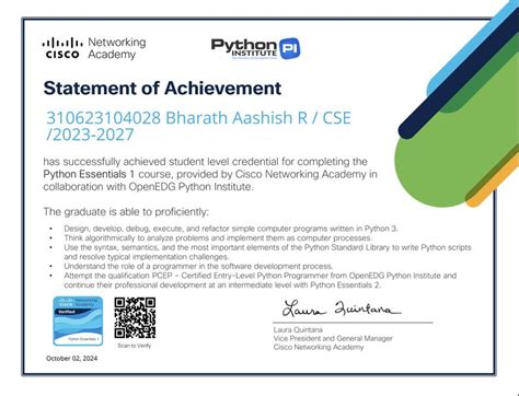 Bharath Aashish On Linkedin Python Cisco Programming Continuouslearning Techjourney