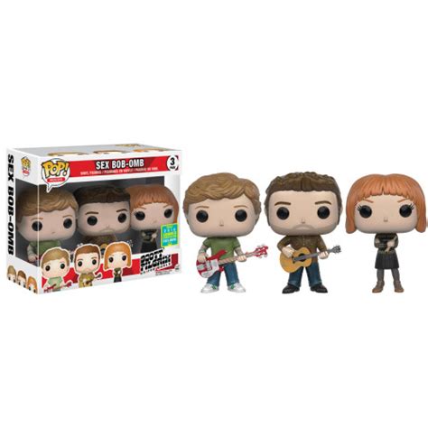 Funko Mania Funko Sex Bob Omb 3 Pack Scott Pilgrim Vs The World Sdcc 2016 Exclusive Scott