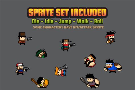 Tiny Character Game Sprites Download CraftPix Net