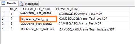 Rename Logical Database File Names Of An Existing Database In SQL Server SQLArena