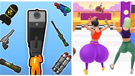 Twerk Race 3d Vs Gun Head Run Gameplay All Levels Gameplay Ios Android Mobile Walkthrough Game
