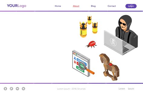 Premium Vector Hacker Activity Concept Isometric