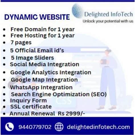 Dynamic Website Development Service At ₹ 15000month In Hyderabad Id