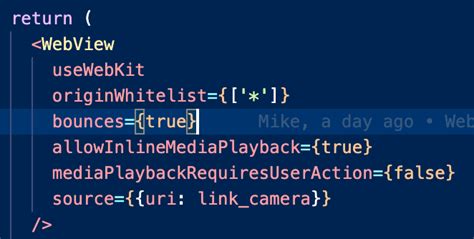 Camera For Ios Is Not Working In Inside Webview · Issue 1672 · React Native Webviewreact