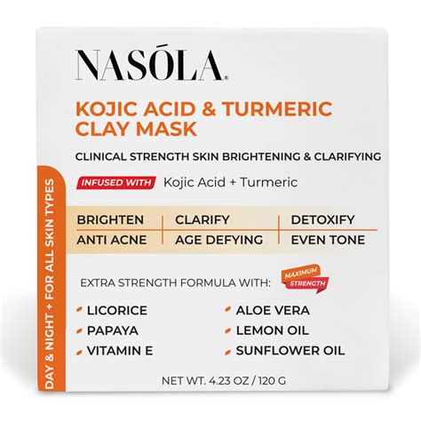 Brighten And Revive Nasola Kojic Acid And Turmeric Mask