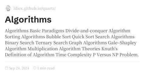 Algorithms