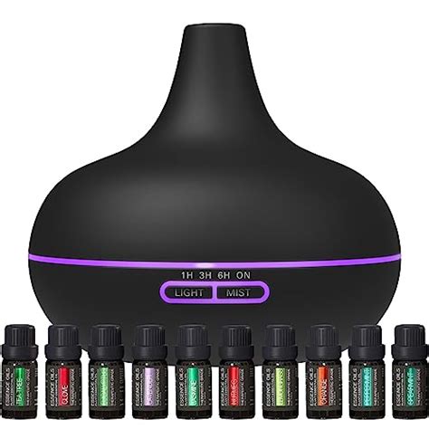 Ultimate Aromatherapy Diffuser And Essential Oil Set Ultrasonic Diffuser And Top 10 Essential Oils
