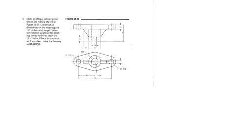 Solved Use Autocad To Draw The Oblique Cabinet Chegg