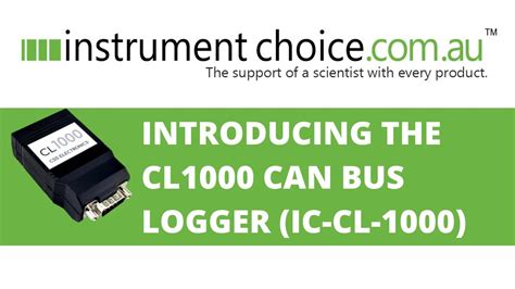 Introducing The Cl1000 Can Bus Logger Youtube