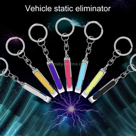 모든 구리 광택 가죽 Led 네온 램프 정전기 방지 키 체인 자동차 용 블랙