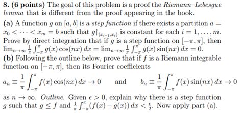 8 6 Points The Goal Of This Problem Is A Proof The