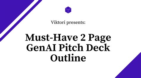 Pitch Deck Outline Archives Viktori