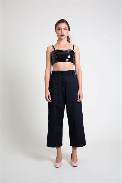 The Sweetheart Pvc Crop Top La Roxx