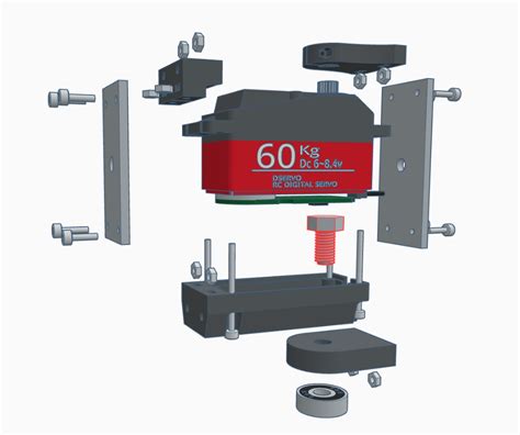 60kg Servo Adapter For U Bracket Ds5160 Ssg By Maschinist