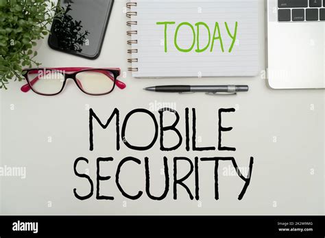Sign Displaying Mobile Security Business Idea Protection Of Mobile Phone From Threats And