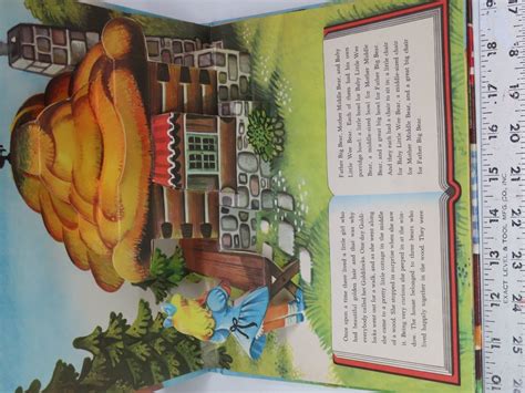 Goldilocks And 3 Bears Pop Up Book Printed In Czechoslovakia 1974