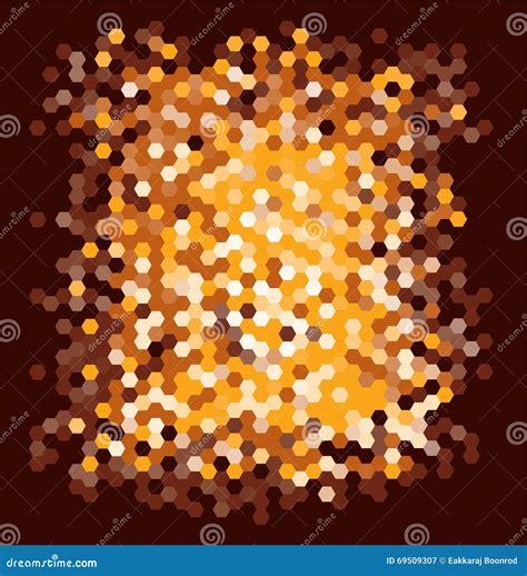 Honeycombs Abstract Graphic Background Stock Illustration