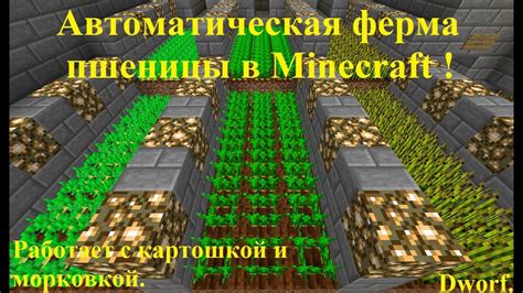 Minecraft Туториал Как сделать автоматическую ферму пшеницы Youtube