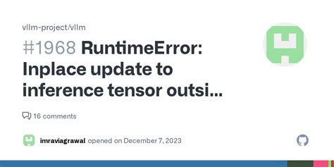 Runtimeerror Inplace Update To Inference Tensor Outside Inferencemode