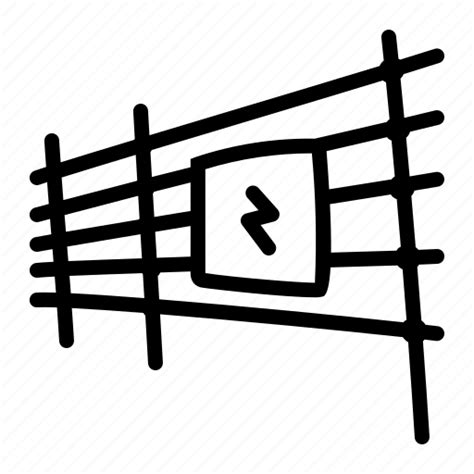 Electric Fence Icon Download On Iconfinder On Iconfinder
