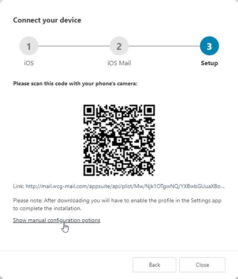 OX Email Server Settings