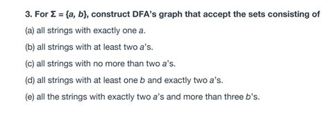 Solved For Σ Ab ﻿construct Dfas Graph That Accept The