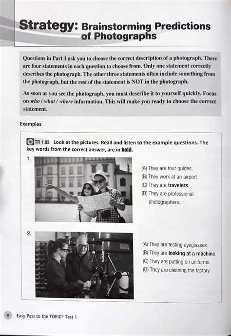 Easy Pass To The Toeic Test 1 Fahasacom