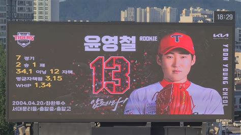 230531 기아타이거즈 윤영철 선수 소개 Youtube
