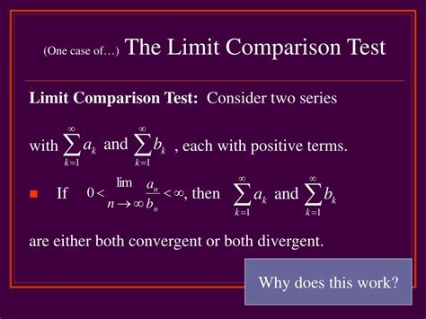 Ppt Tests For Convergence Pt 1 Powerpoint Presentation Free